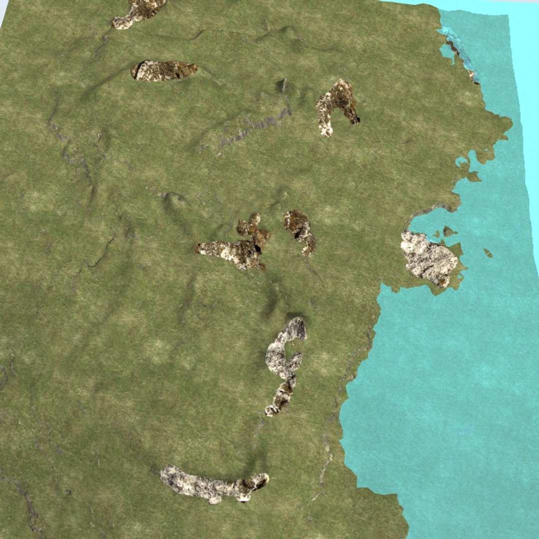 Terrain Landscape 3d Obj