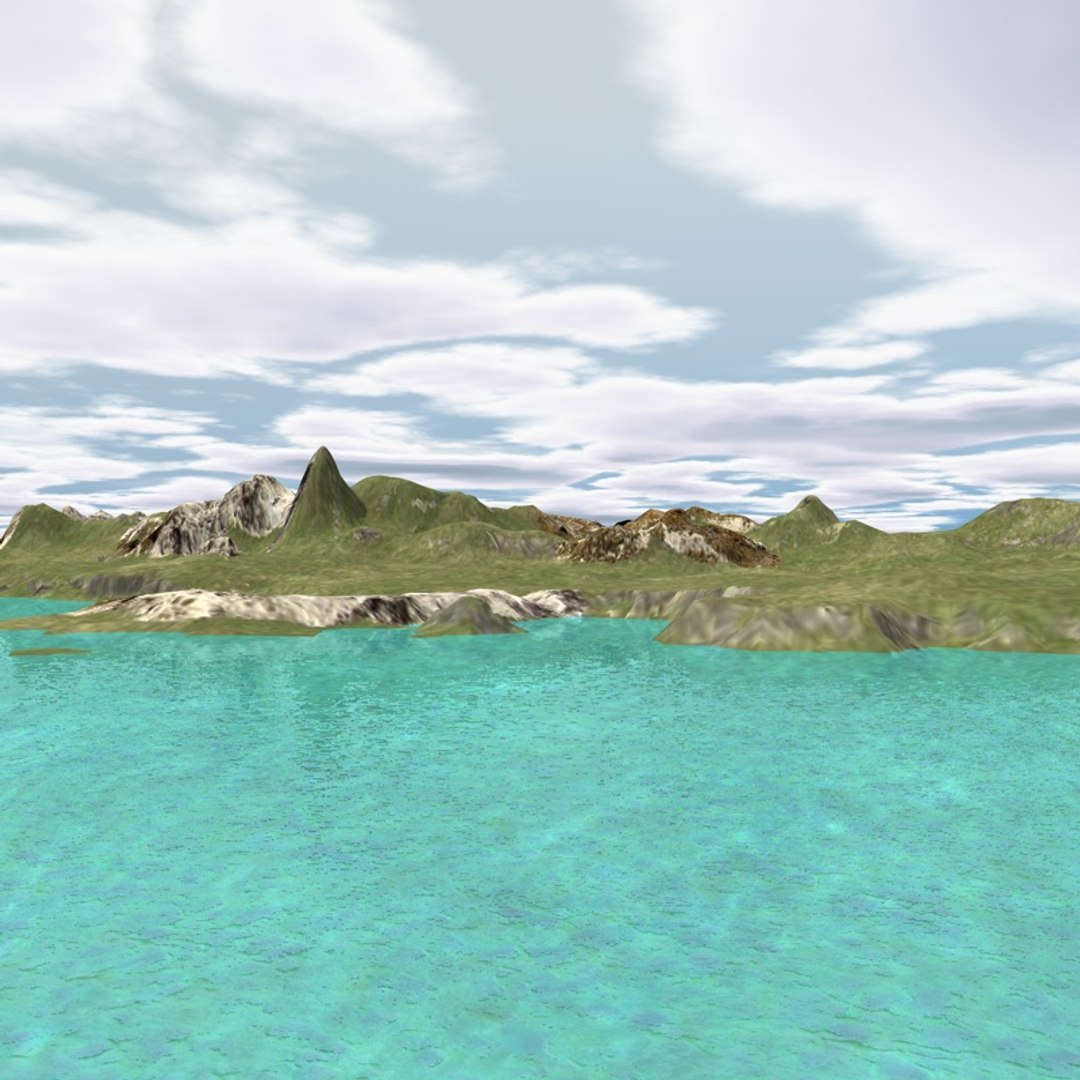 Terrain Landscape 3d Obj