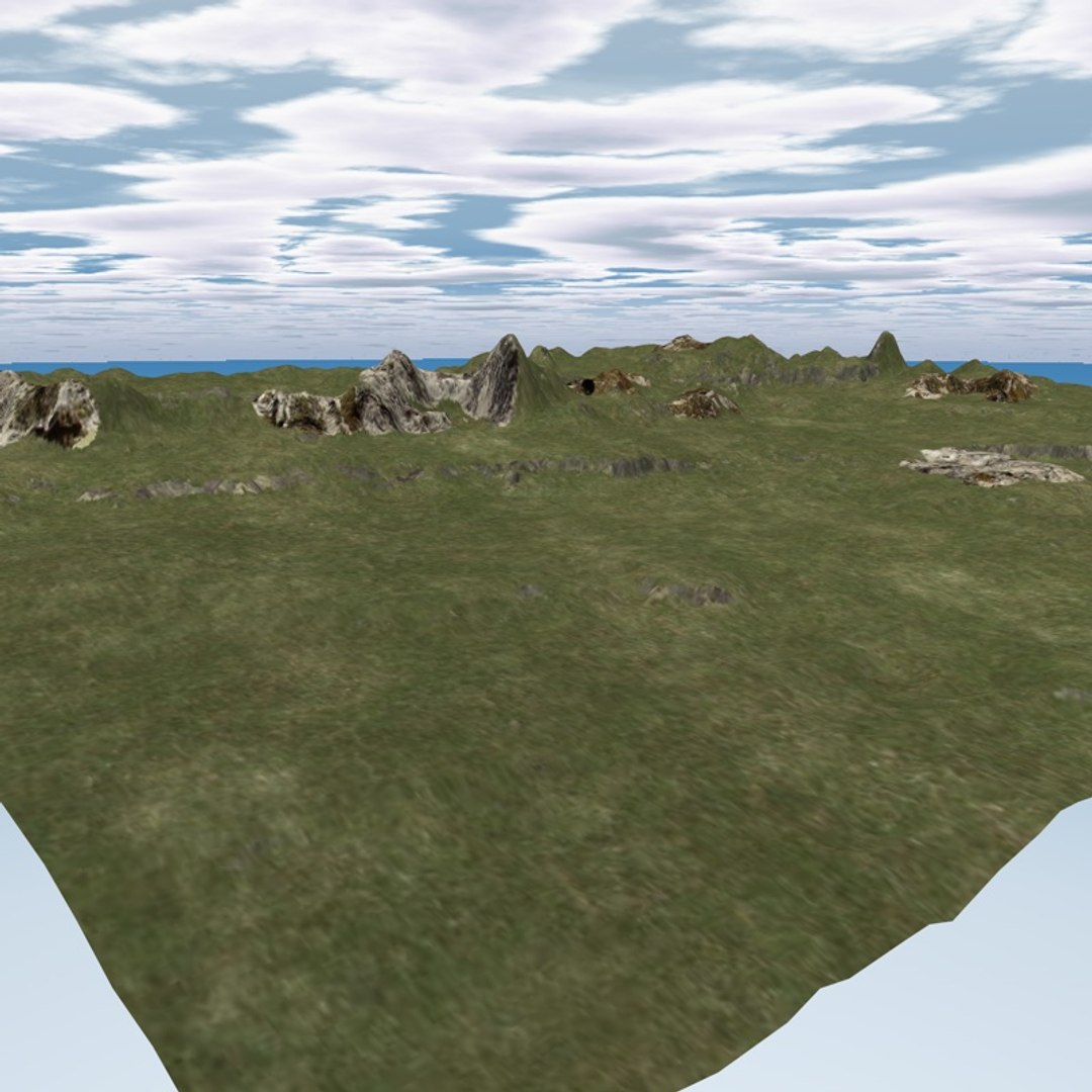 Terrain Landscape 3d Obj
