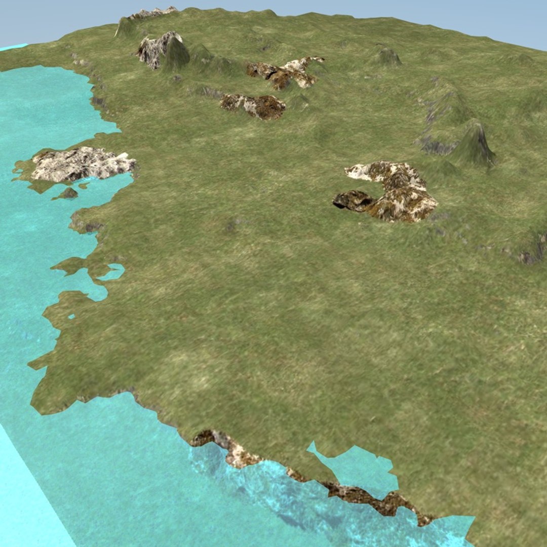 Terrain Landscape 3d Obj