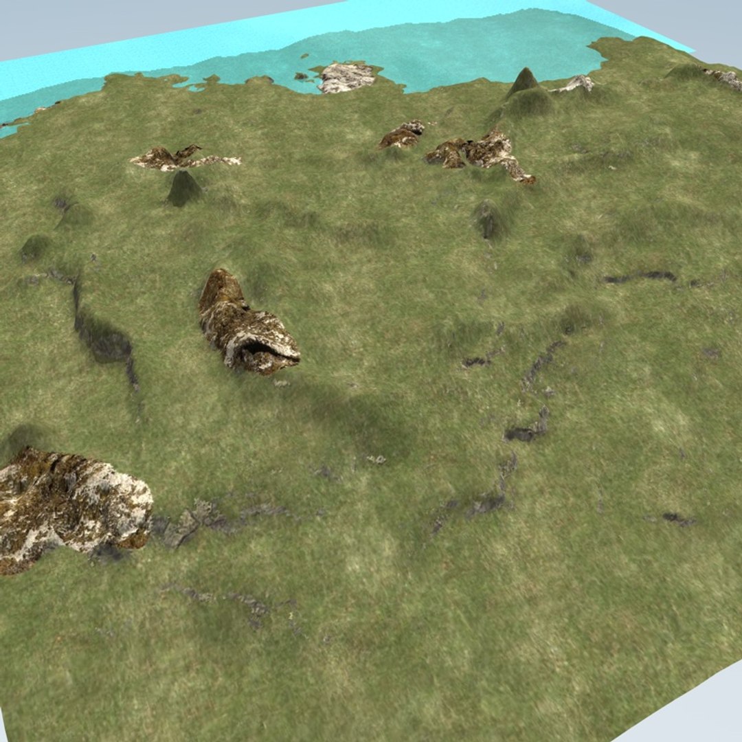 Terrain Landscape 3d Obj