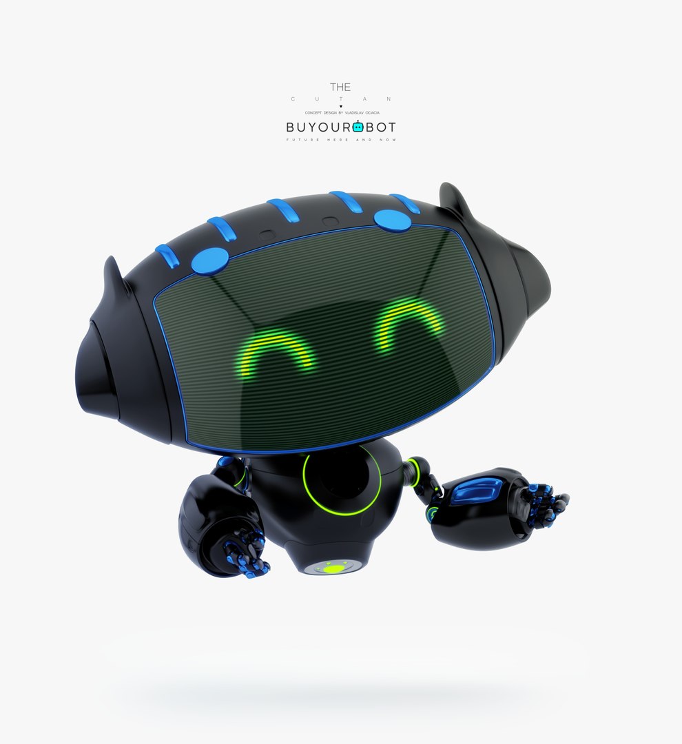 Cute Black Aerial Cat 3D Model - TurboSquid 1437968