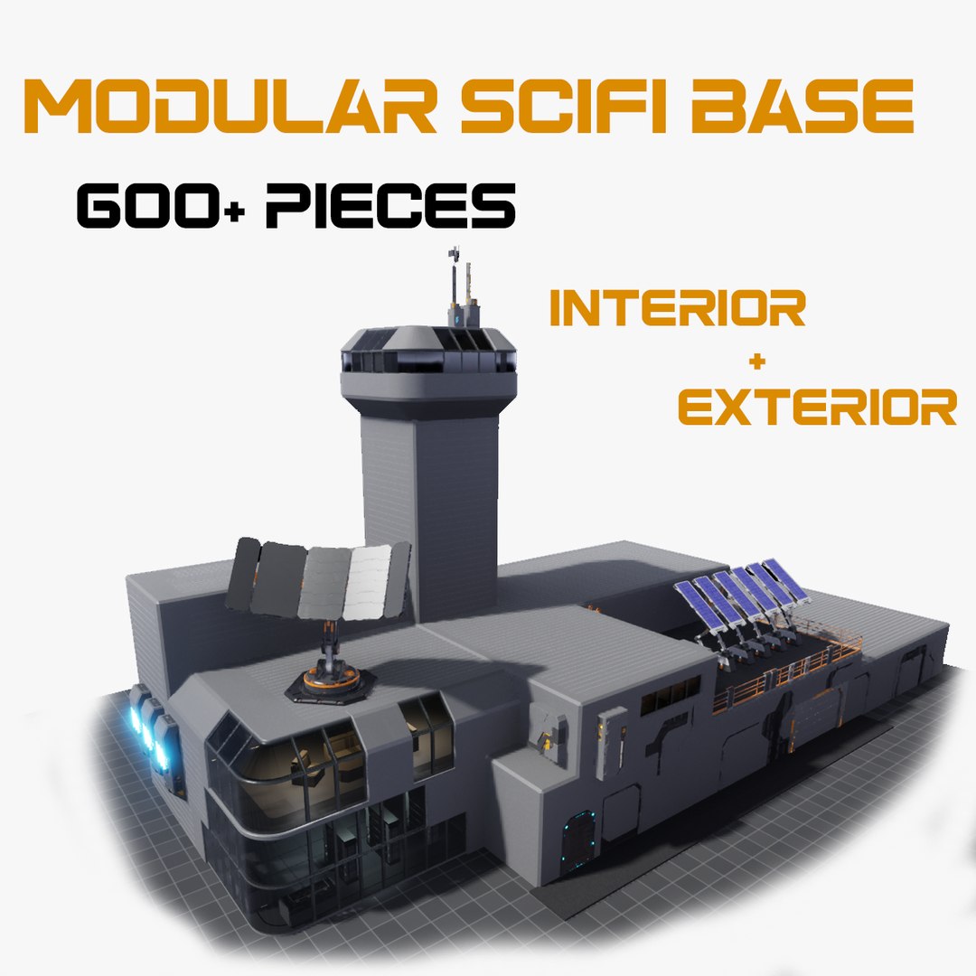 Modular Scifi Base 3D - TurboSquid 2187090
