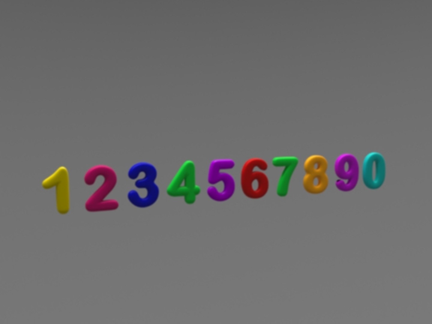 Numbers Numeral Model - TurboSquid 1381045