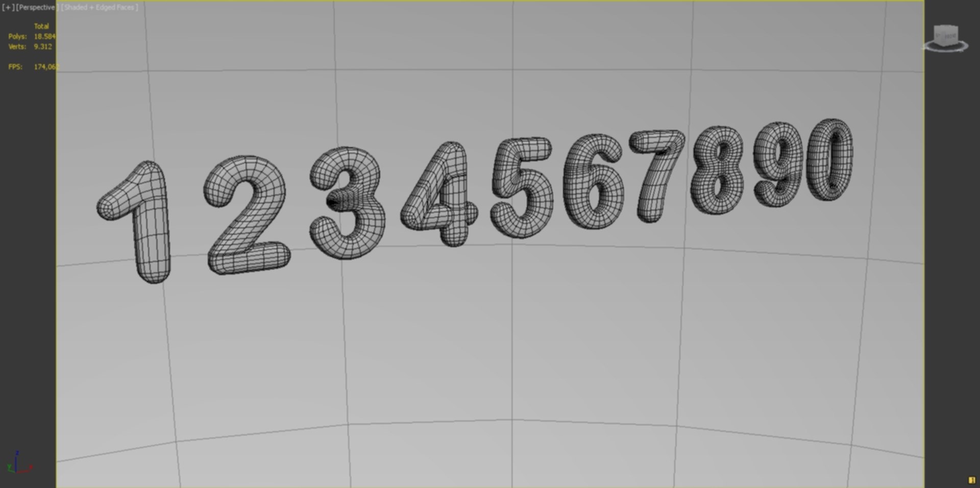 Numbers Numeral Model - TurboSquid 1381045