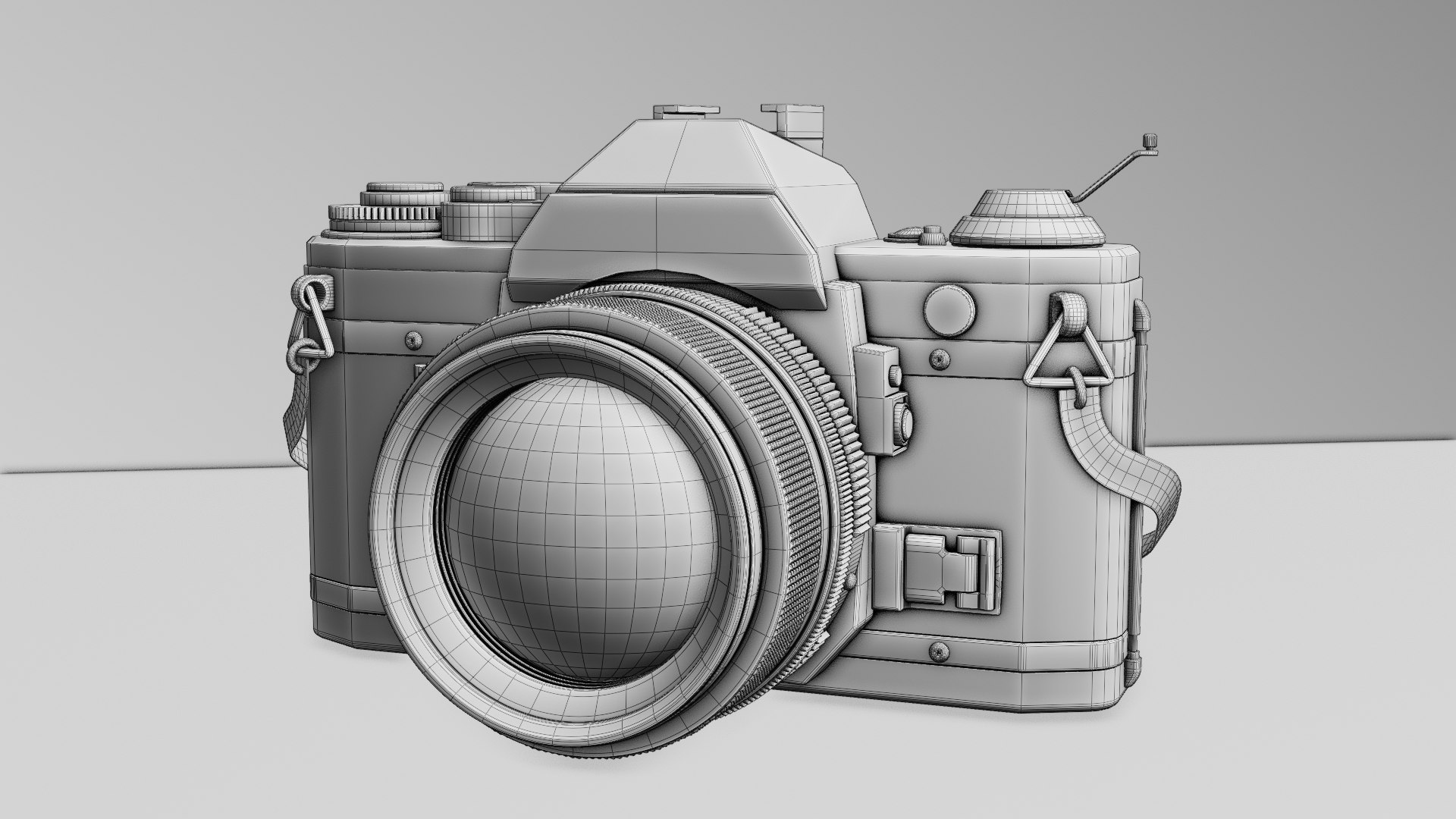 Highly Detailed Canon AE-1 35mm Film Camera 3D Model 3D Model ...
