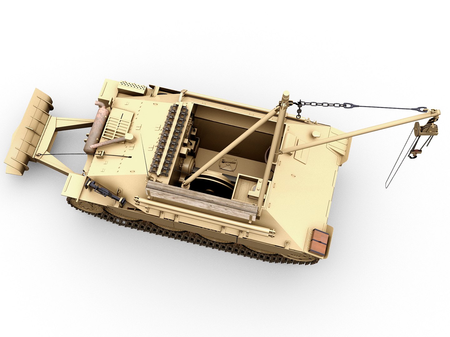 3D Model Hetzer Bergepanzer 38t - TurboSquid 2026639