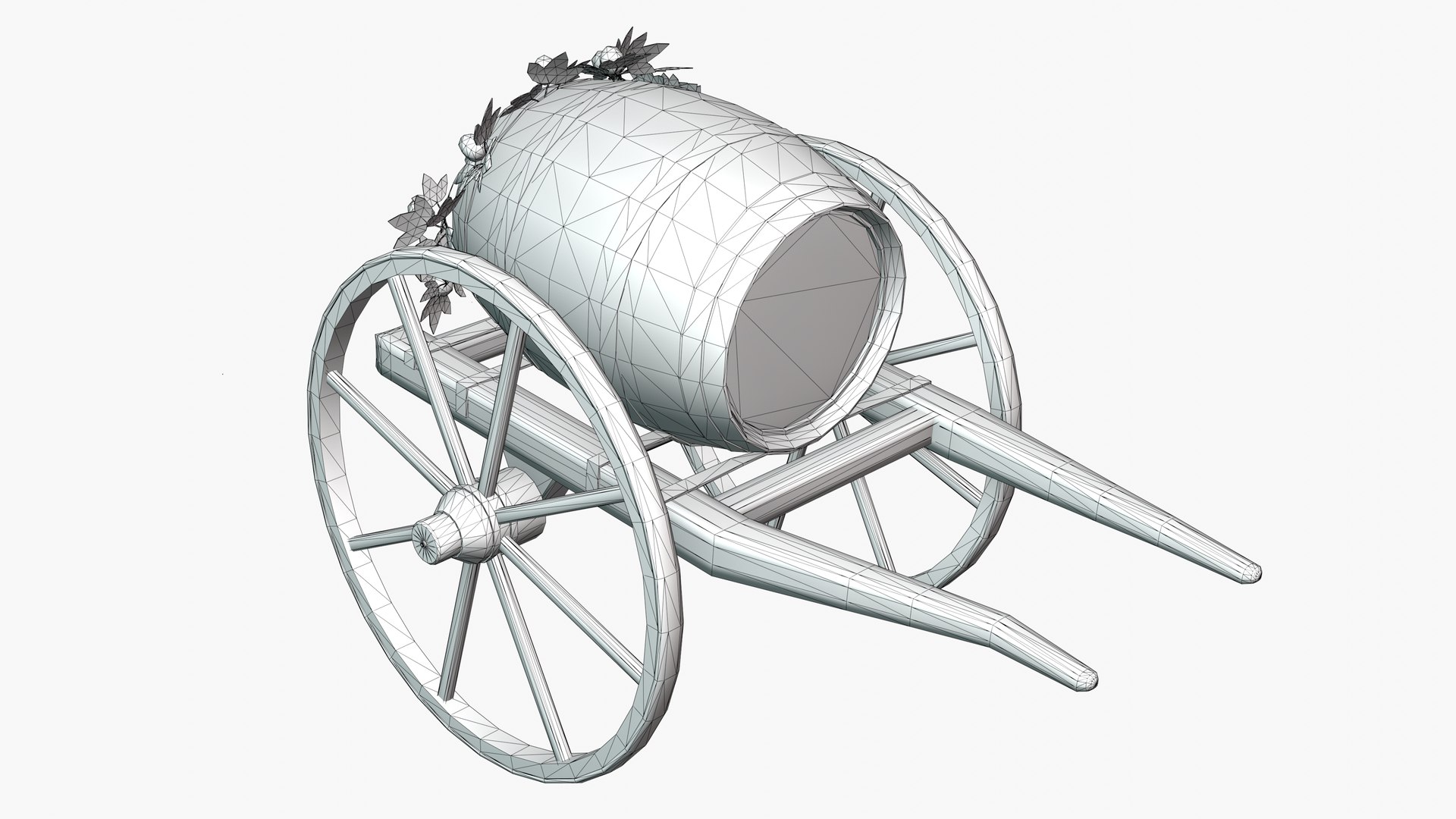 Beer Barrel On Wheels With Animation 3D Model - TurboSquid 2013815