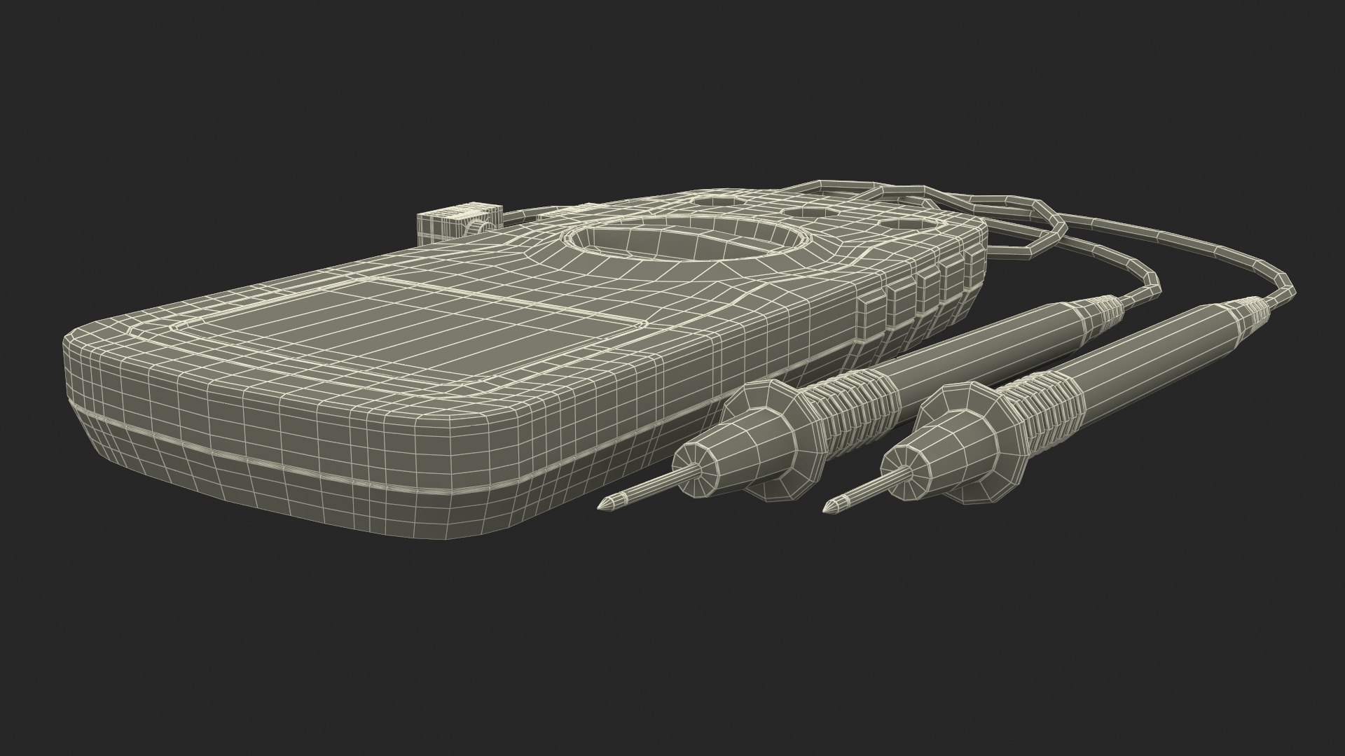 Digital Multimeter With Probes 3D Model - TurboSquid 2237345