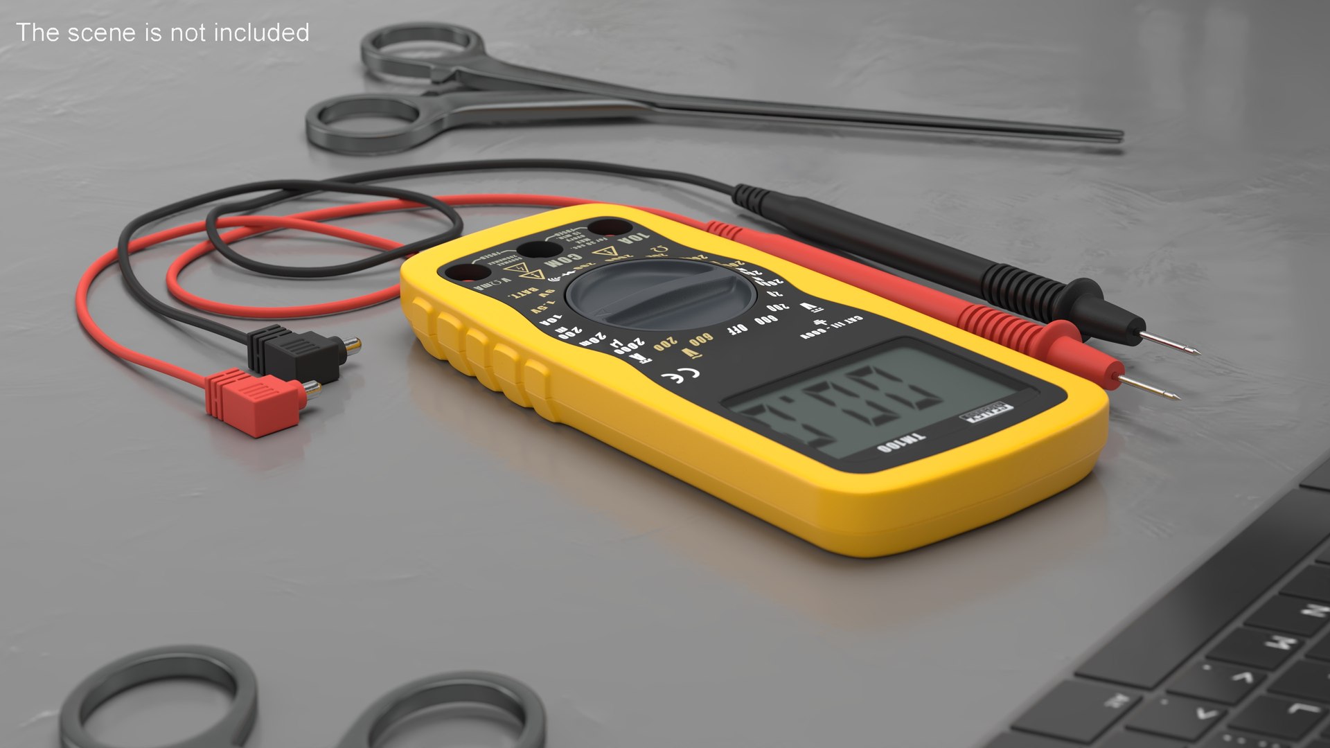 Digital Multimeter With Probes 3D Model - TurboSquid 2237345