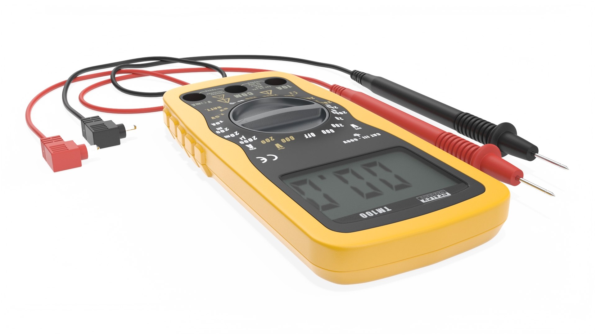 Digital Multimeter With Probes 3D Model - TurboSquid 2237345