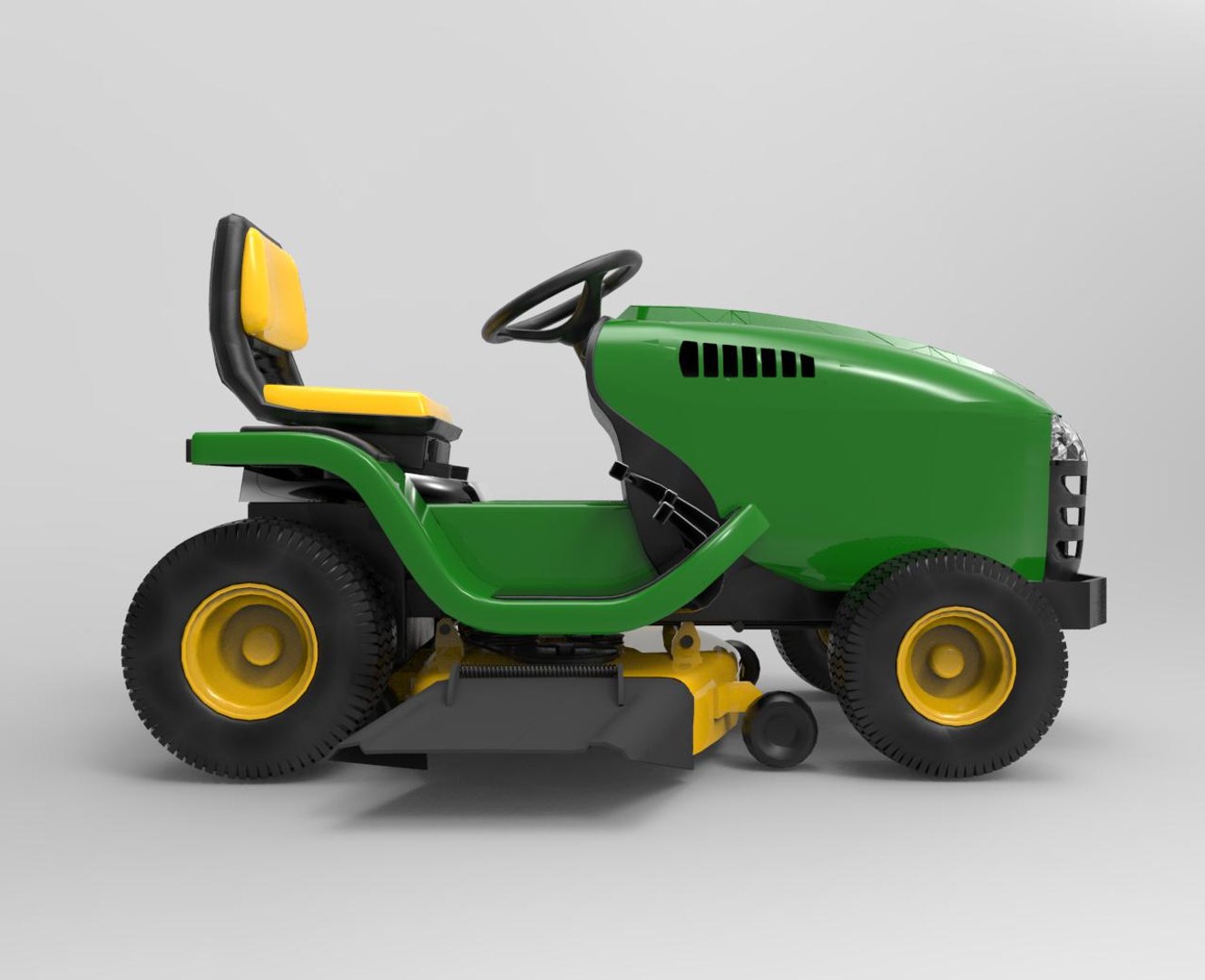 Riding Lawn Mower 3D Model - TurboSquid 1264328