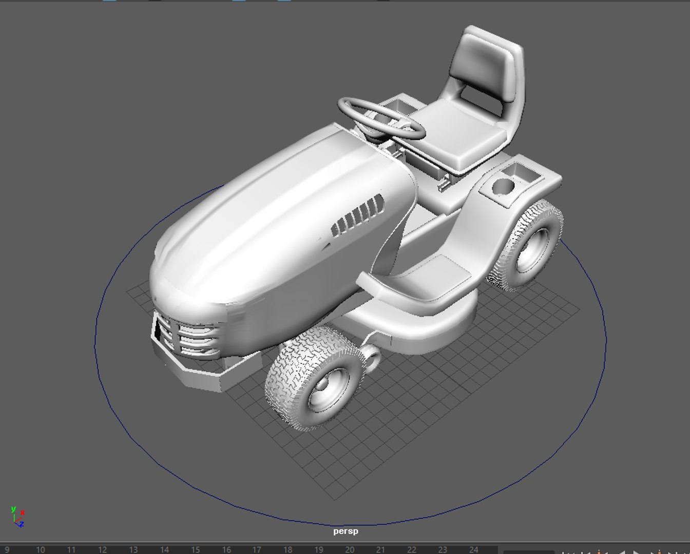 Riding Lawn Mower 3D Model - TurboSquid 1264328