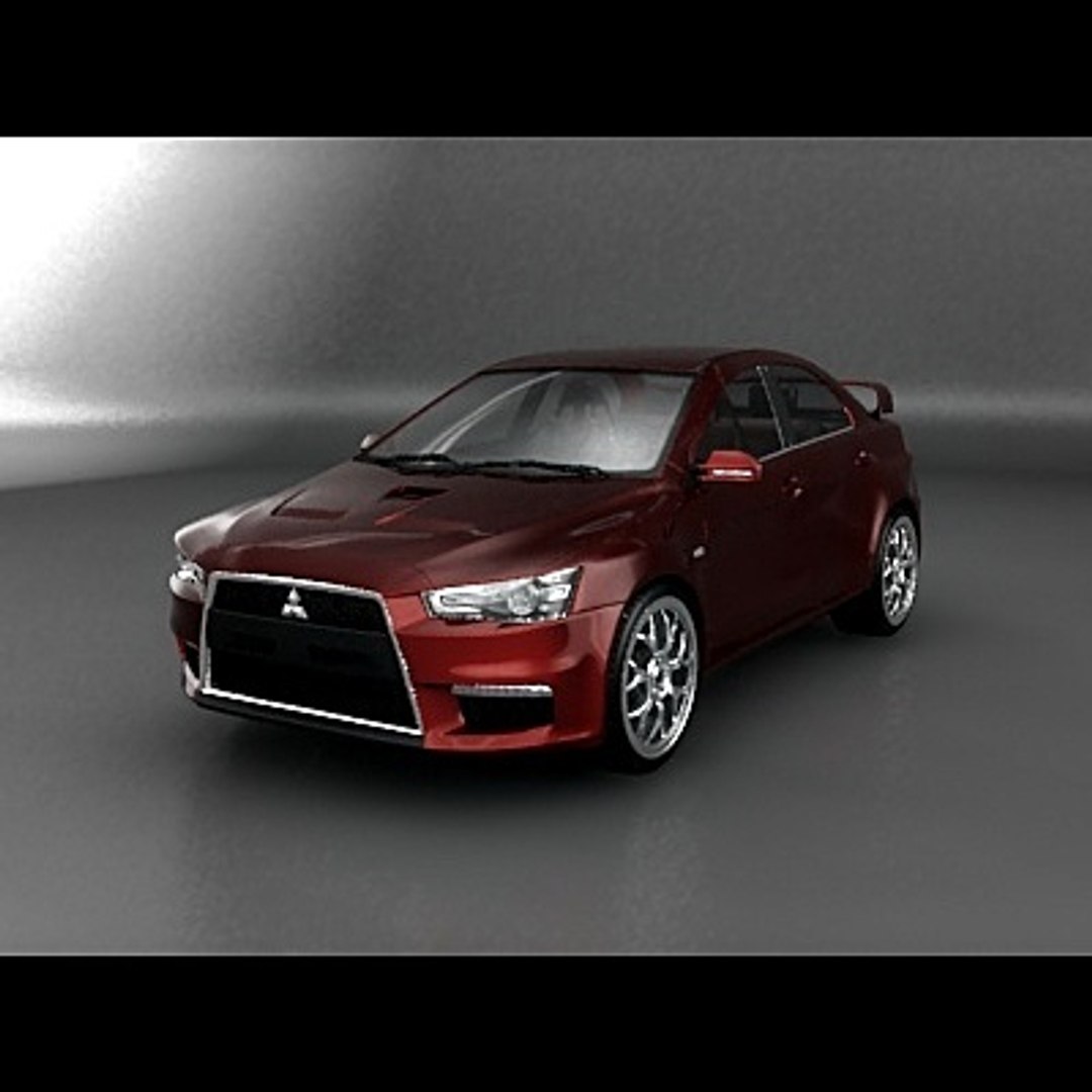 3d mitsubishi lancer evolution 10 model