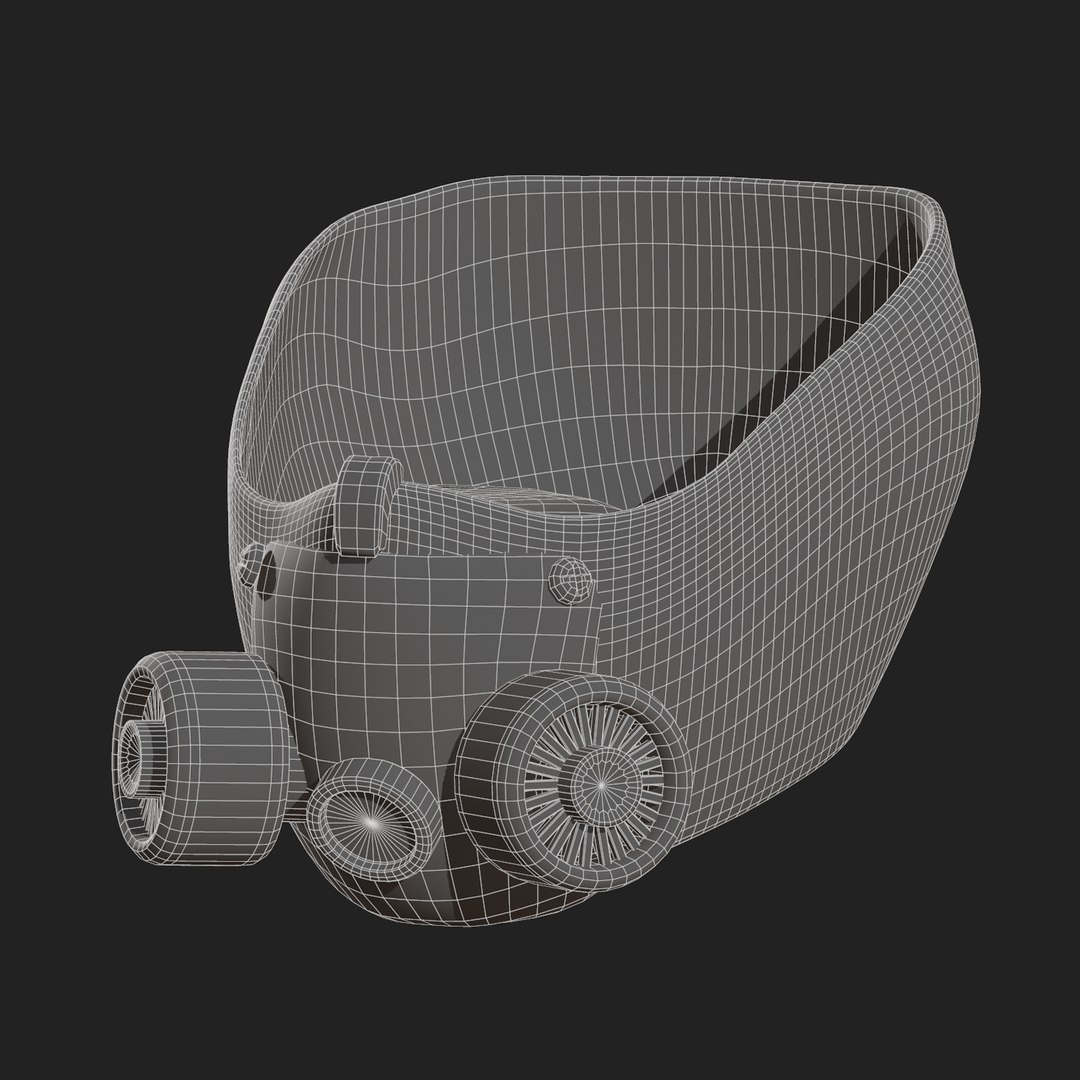 Gas mask model - TurboSquid 1602842