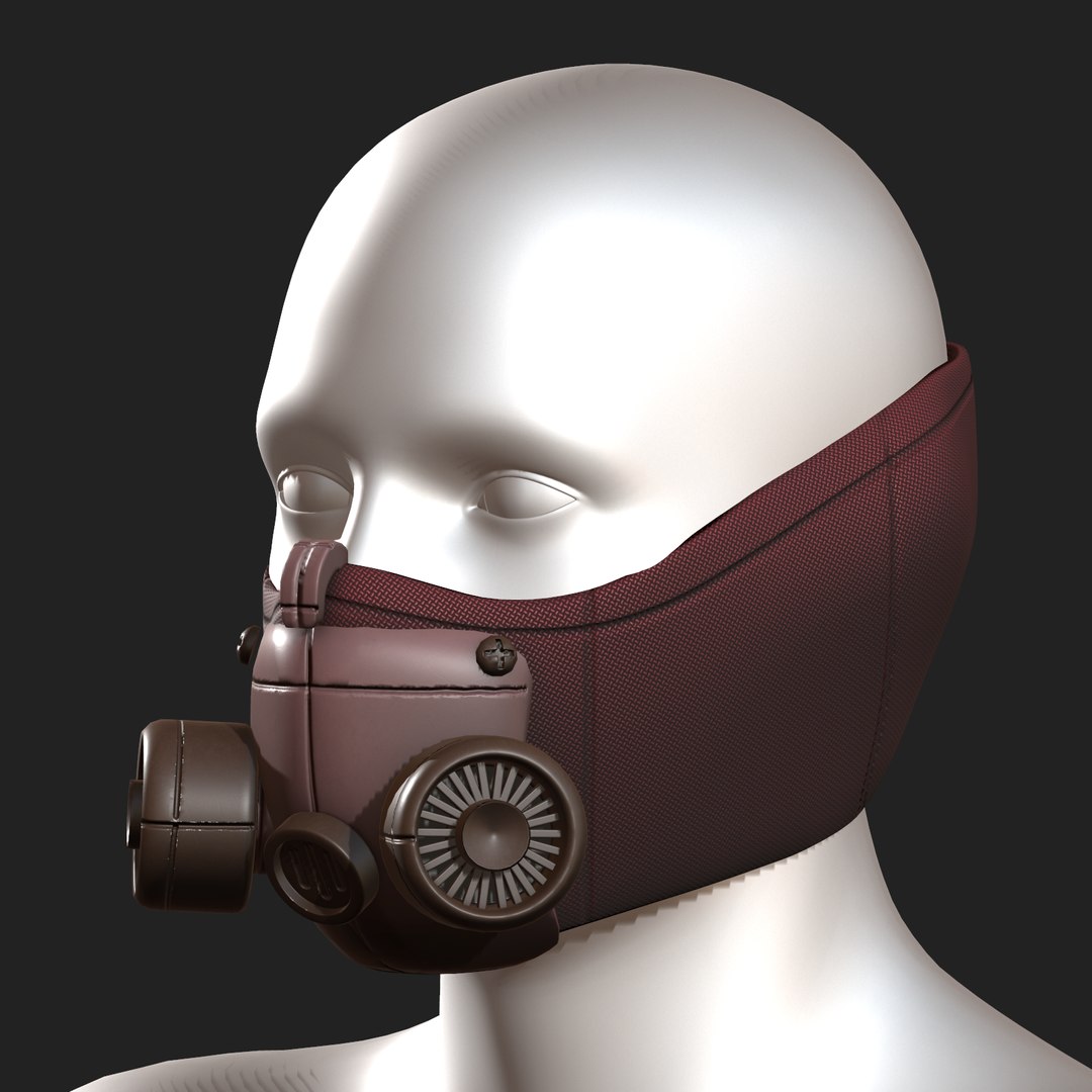 Gas mask model - TurboSquid 1602842