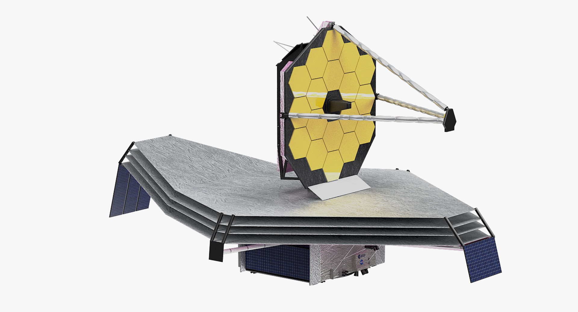 3D James Webb Space Telescope Model - TurboSquid 1240411