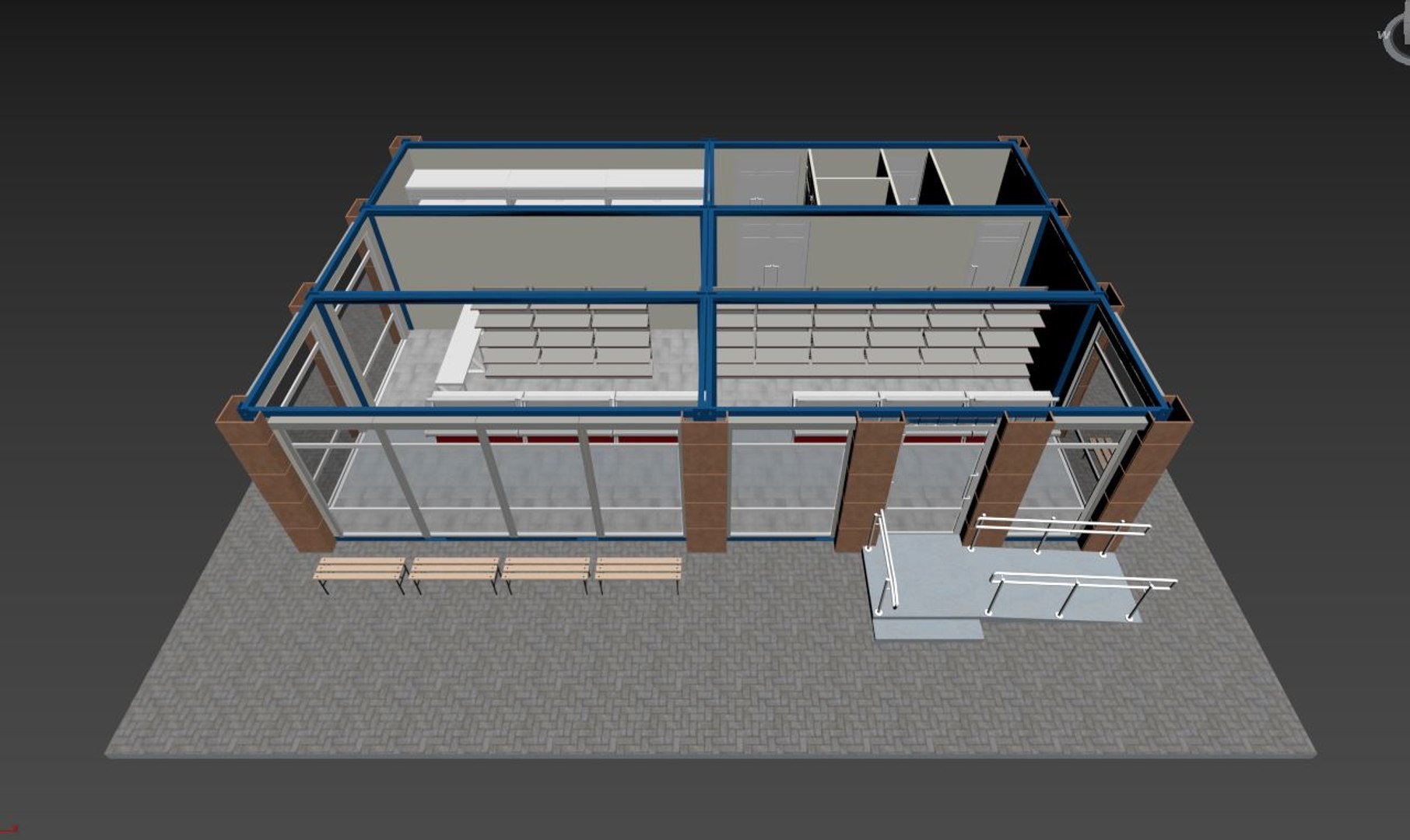 3D Mini Market Store Model - TurboSquid 2230315
