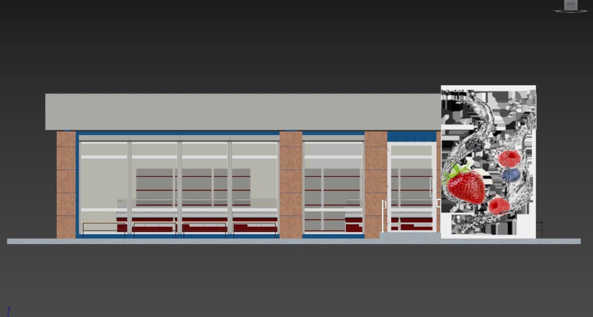 3D Mini Market Store Model - TurboSquid 2230315