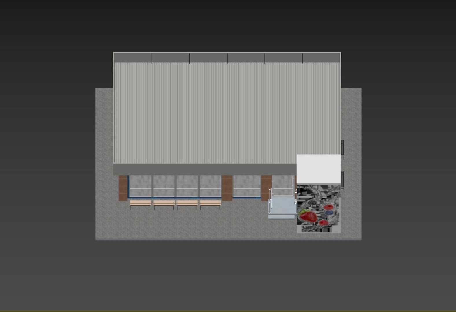 3D Mini Market Store Model - TurboSquid 2230315