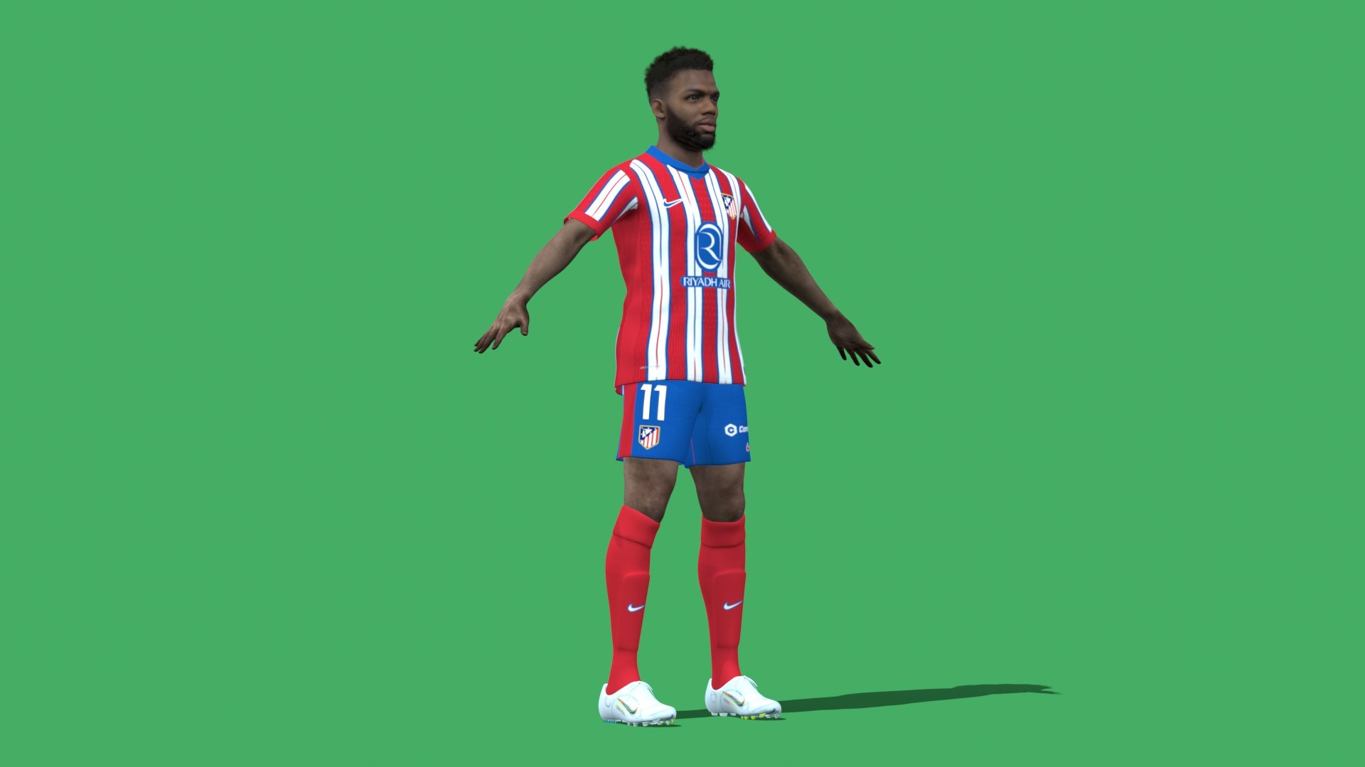 3D Rigged Thomas Lemar Atletico Madrid 2025 3D Model - TurboSquid 2375999