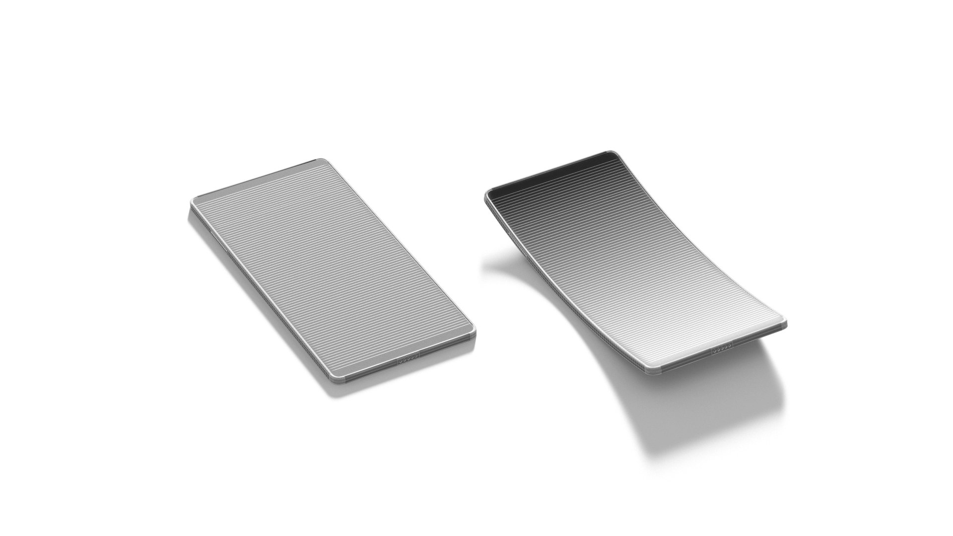 3D Animated Flexible Phone - Arched Smartphone With Cyclic Animation Of ...