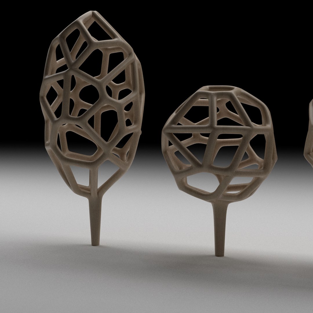 VORONOI TREE 3D - TurboSquid 2239112