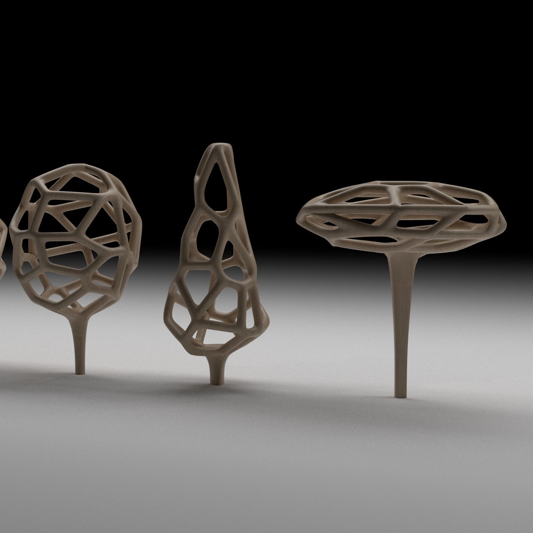 VORONOI TREE 3D - TurboSquid 2239112