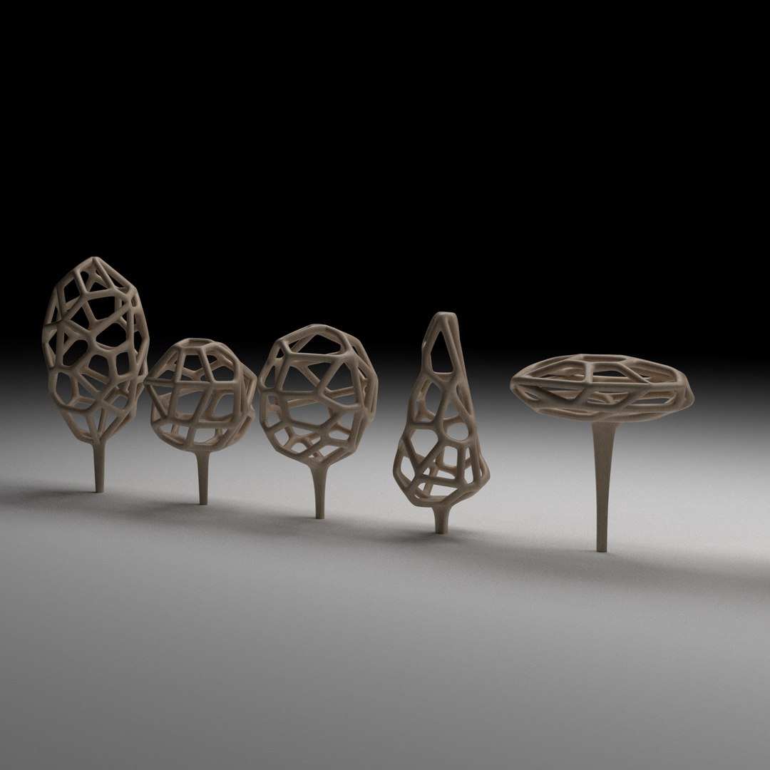 VORONOI TREE 3D - TurboSquid 2239112