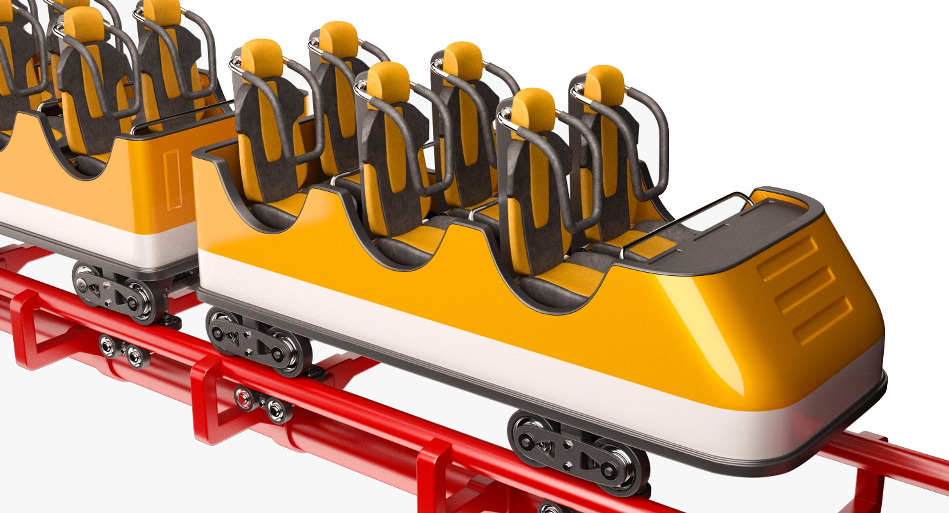 Roller coaster 3D model - TurboSquid 1211151