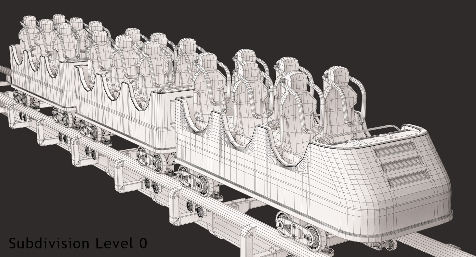 Roller coaster 3D model - TurboSquid 1211151