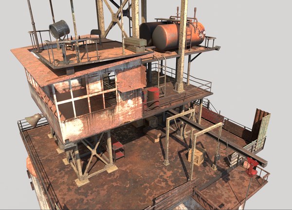 3D Post-Apocalyptic Outpost Tower 2 - TurboSquid 1730685