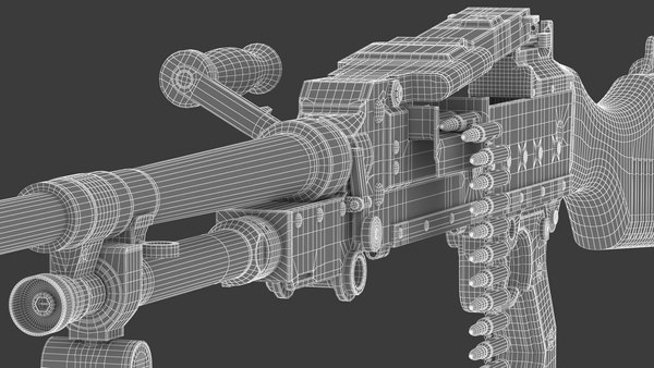 3D FN MAG Machine Gun - TurboSquid 1769166