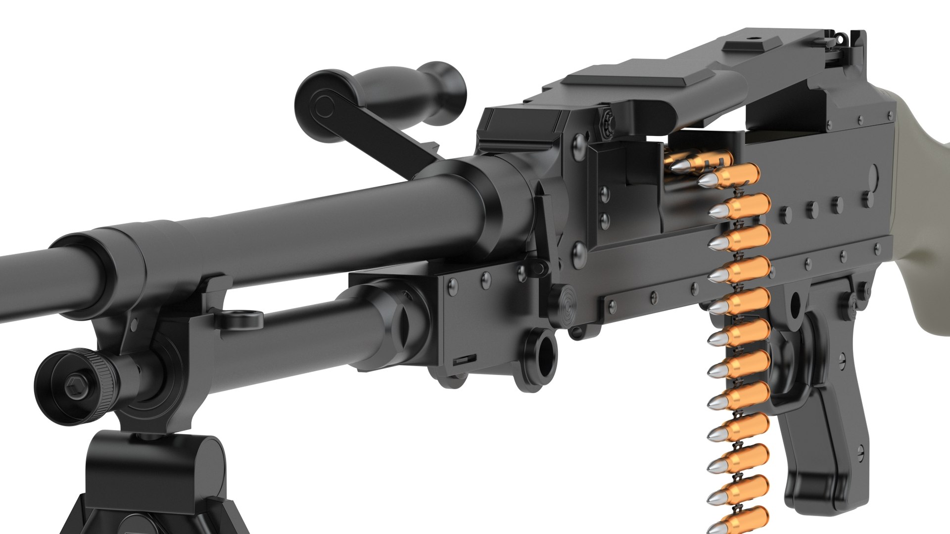 3D FN MAG Machine Gun - TurboSquid 1769166