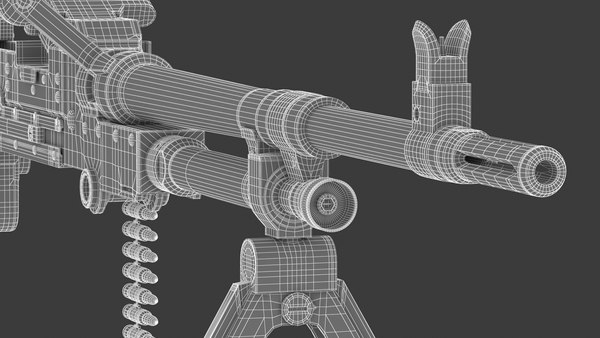 3D FN MAG Machine Gun - TurboSquid 1769166