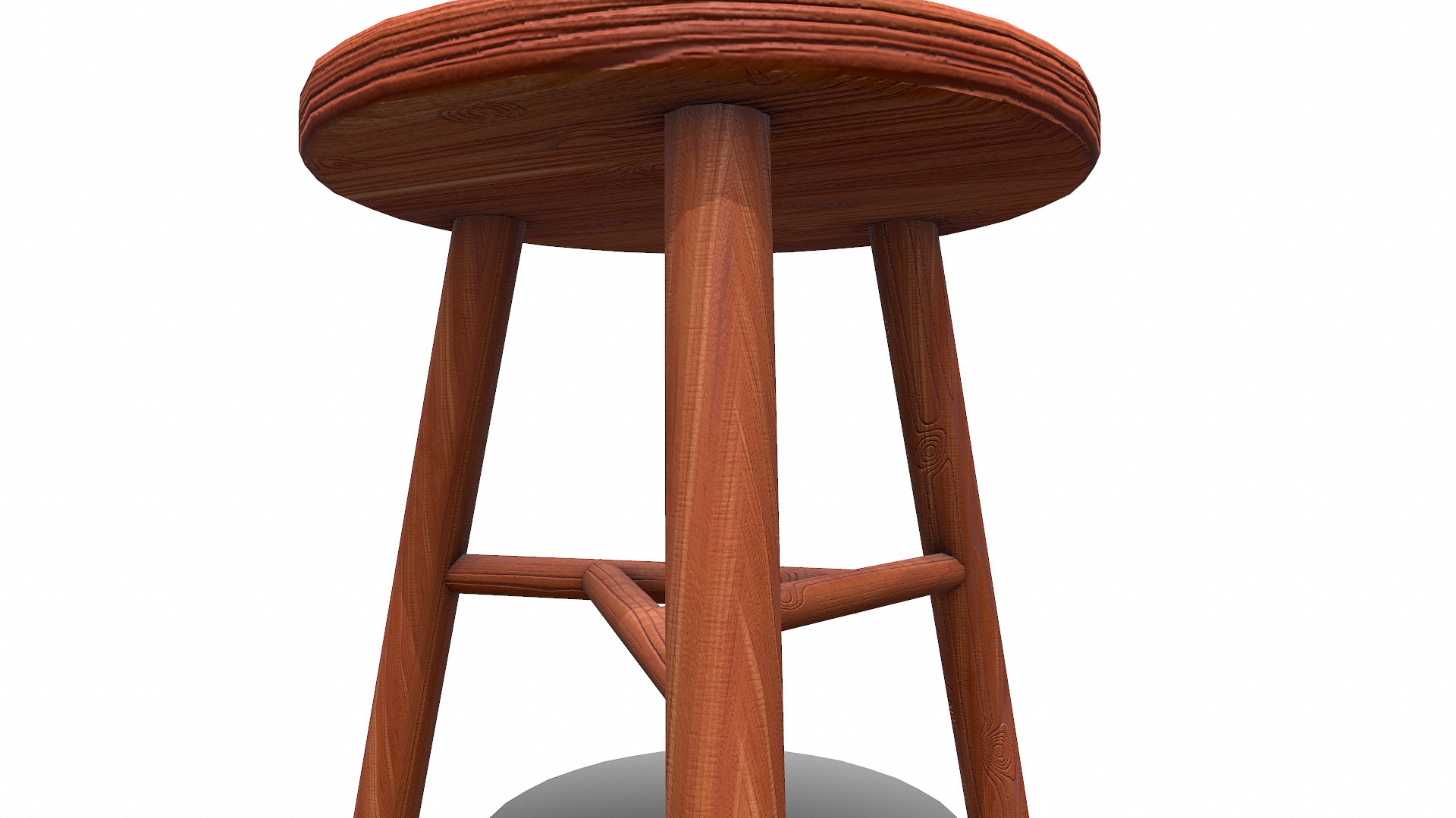 Free 3D Stylized Wooden Stool Low-poly PBR - TurboSquid 2318674