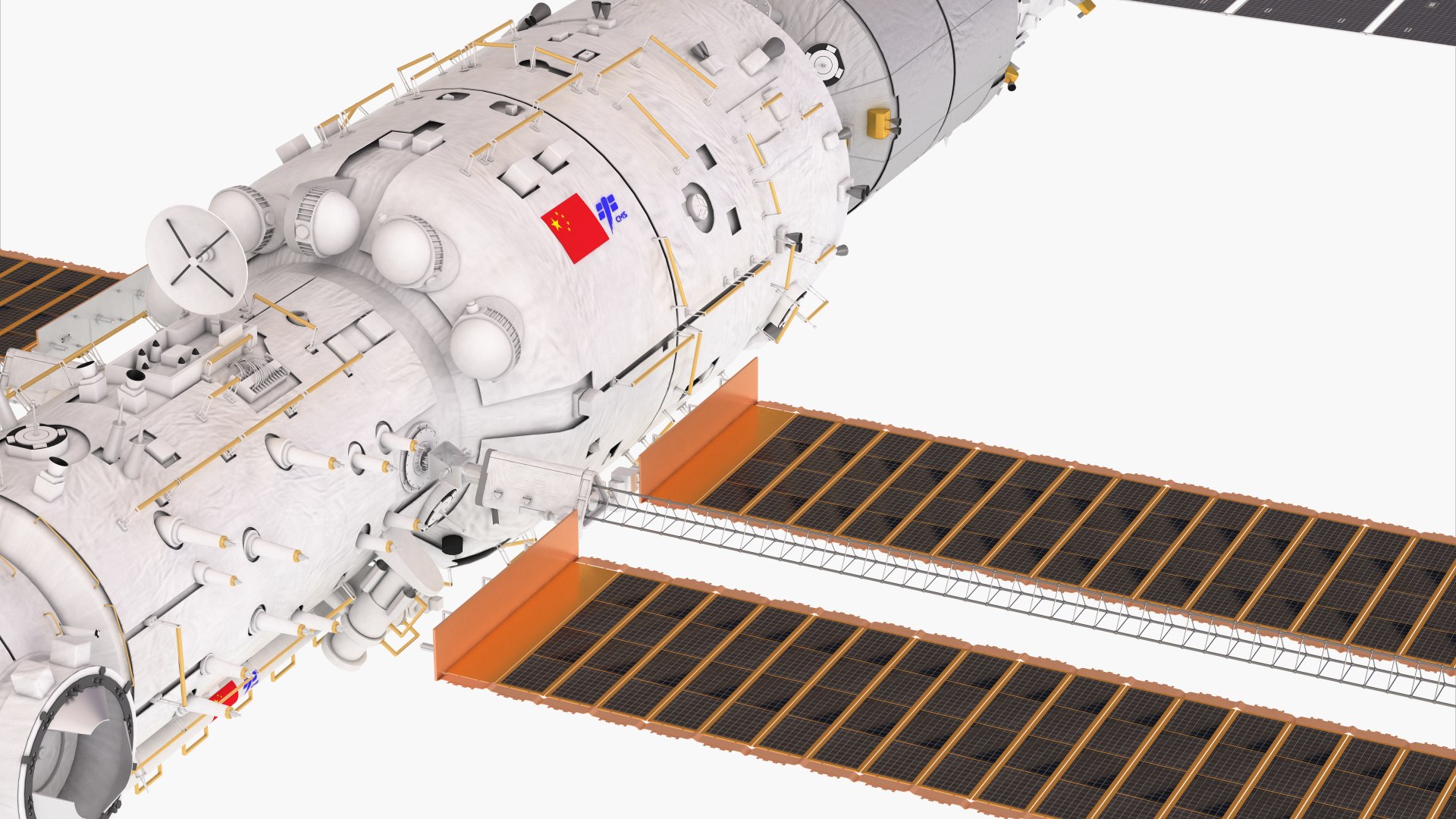 3D Model Chinese Space Station Tiangong Inside And Outside - TurboSquid ...