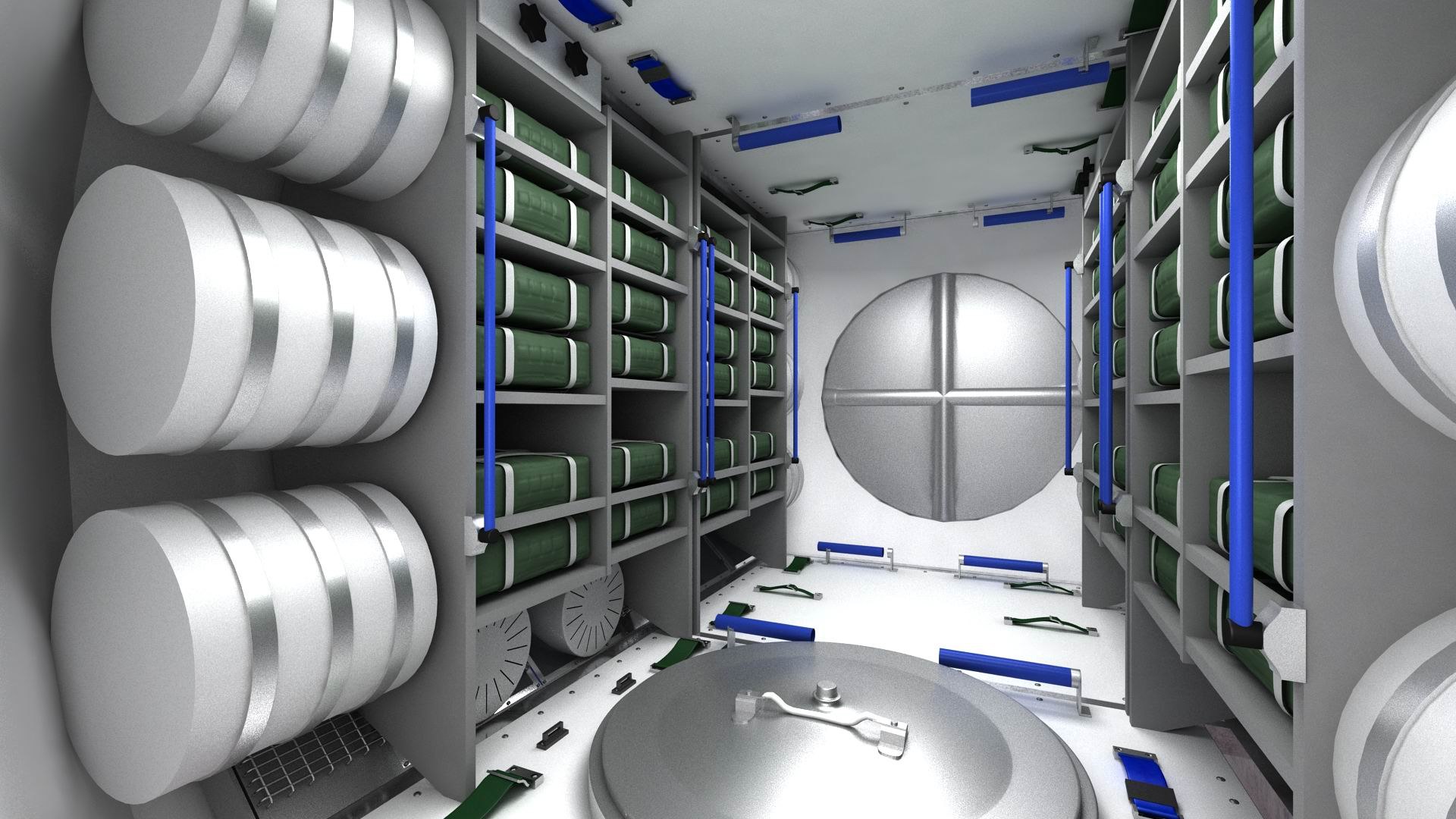 3D Model Chinese Space Station Tiangong Inside And Outside - TurboSquid ...