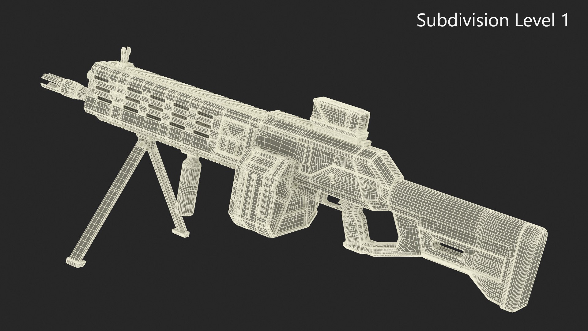 Futuristic Machine Gun 3D - TurboSquid 2233821