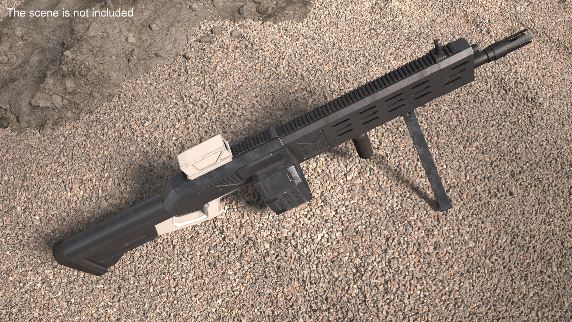 Futuristic Machine Gun 3D - TurboSquid 2233821