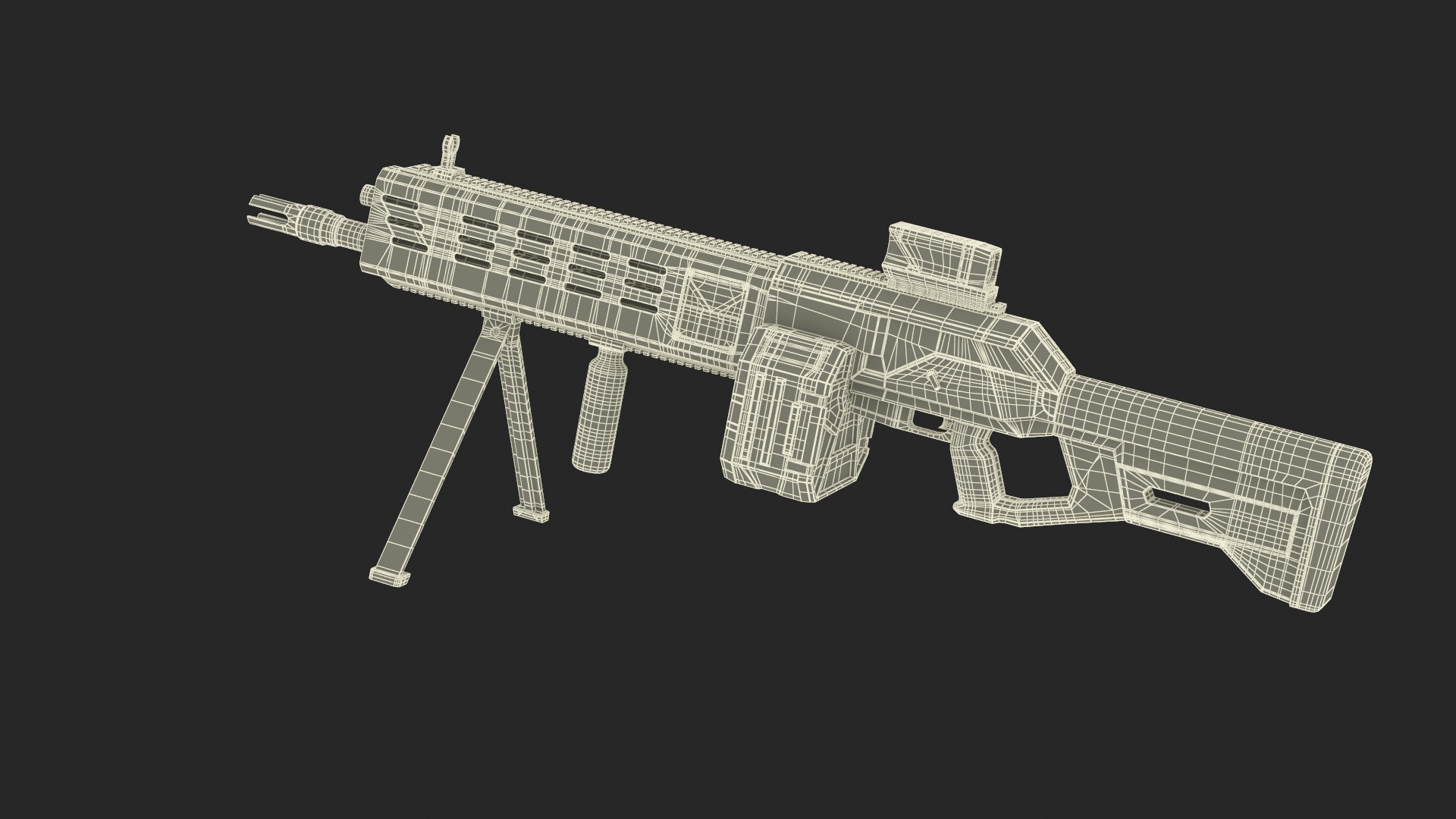 Futuristic Machine Gun 3D - TurboSquid 2233821