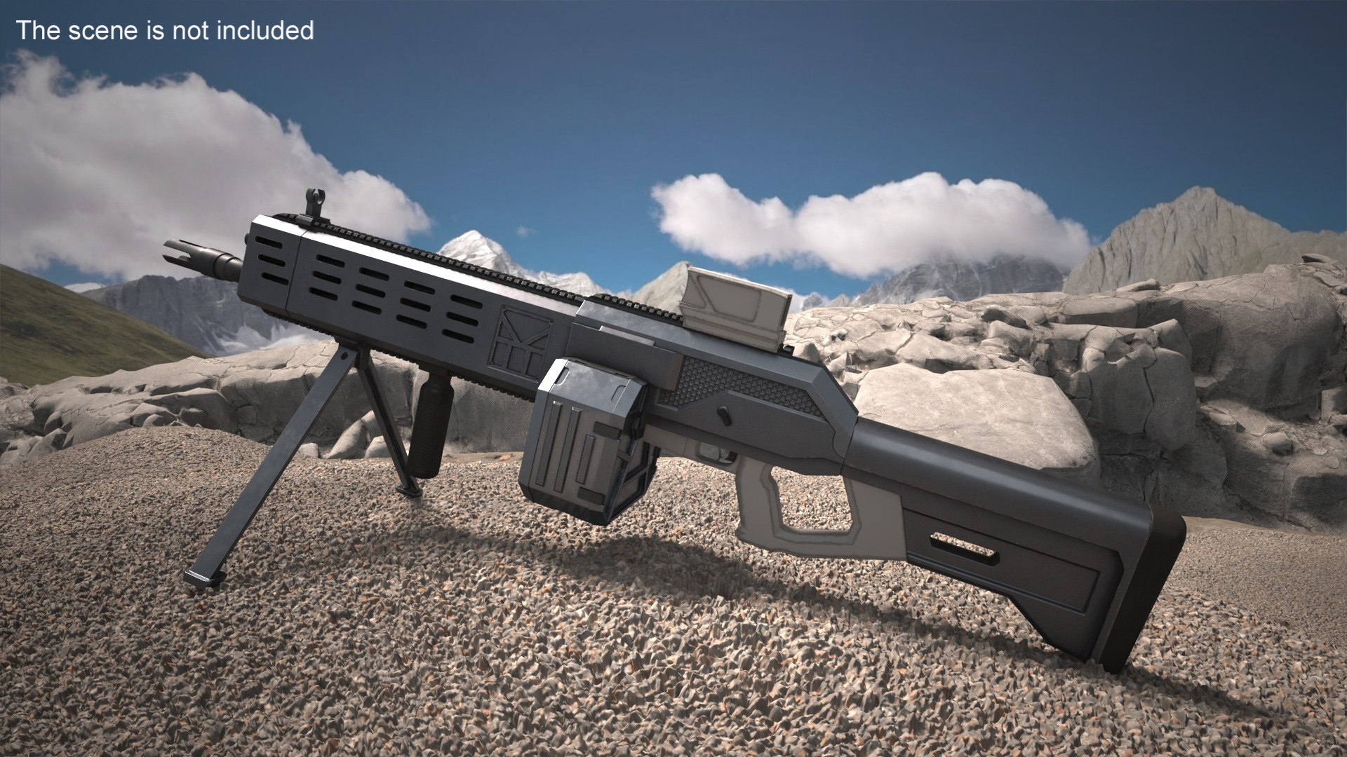 Futuristic Machine Gun 3D - TurboSquid 2233821