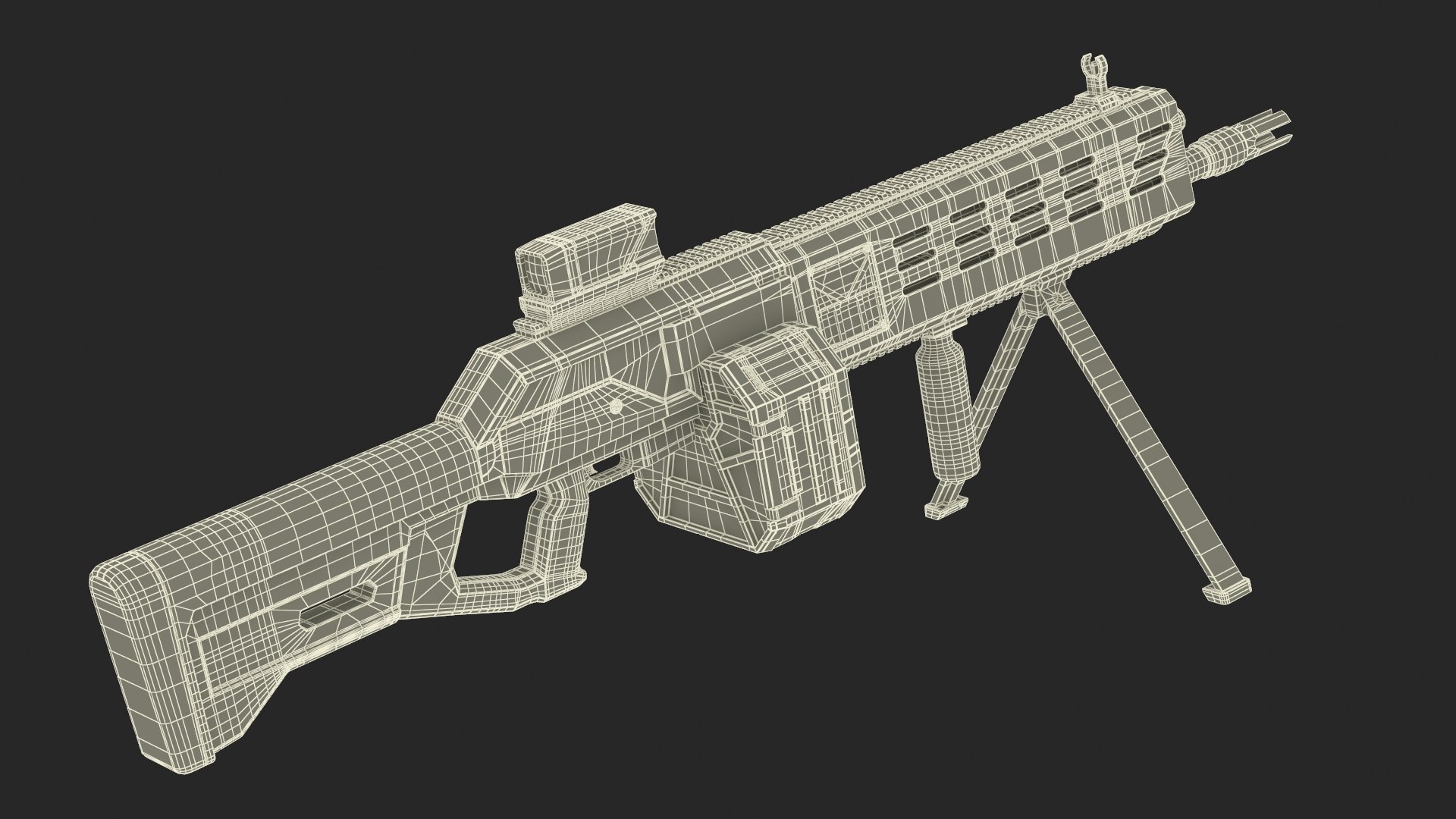 Futuristic Machine Gun 3D - TurboSquid 2233821