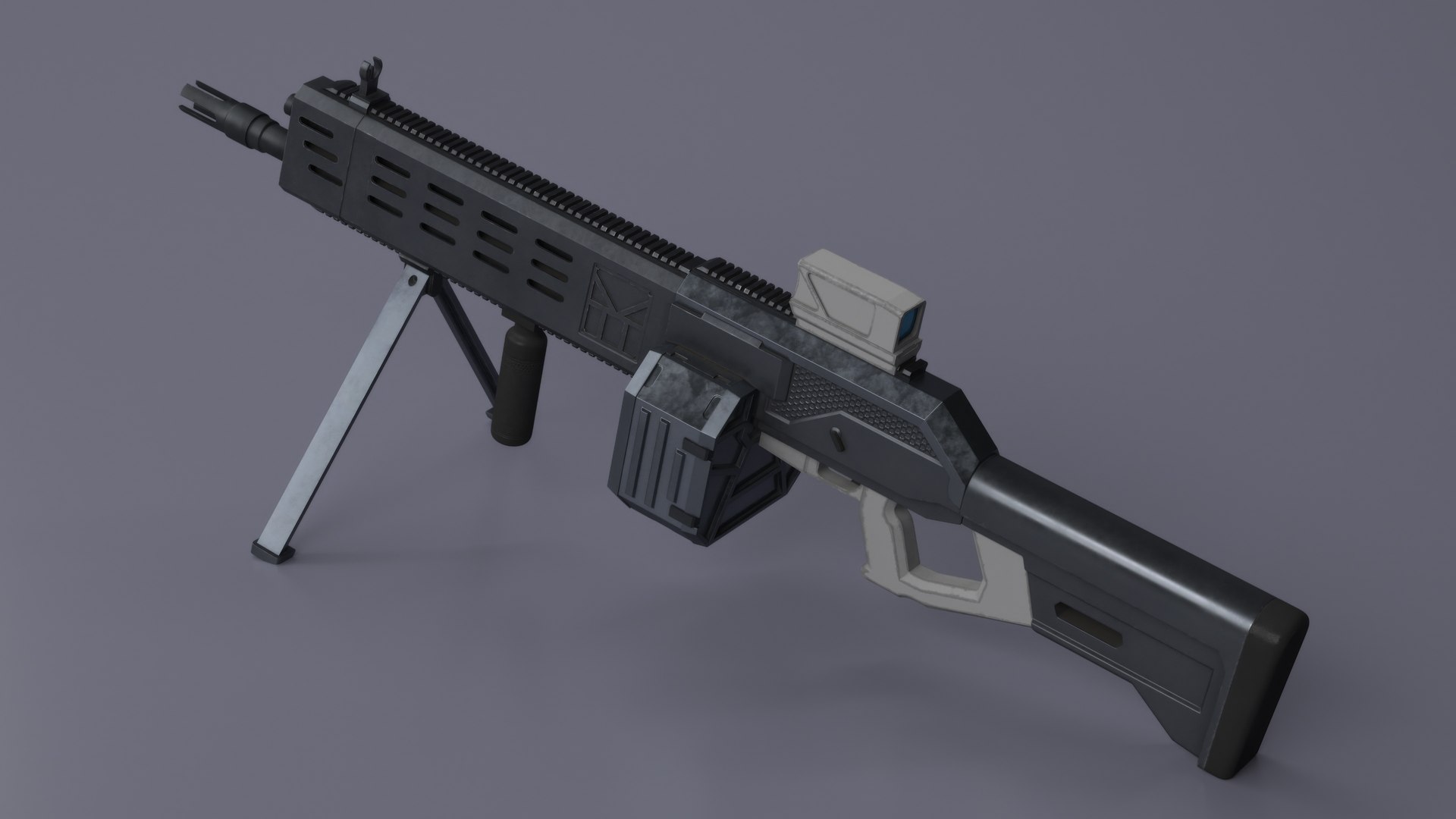 Futuristic Machine Gun 3D - TurboSquid 2233821