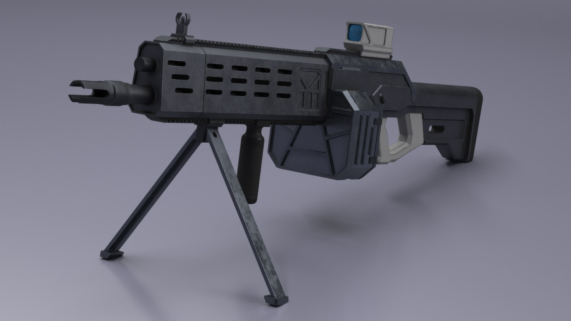 Futuristic Machine Gun 3D - TurboSquid 2233821
