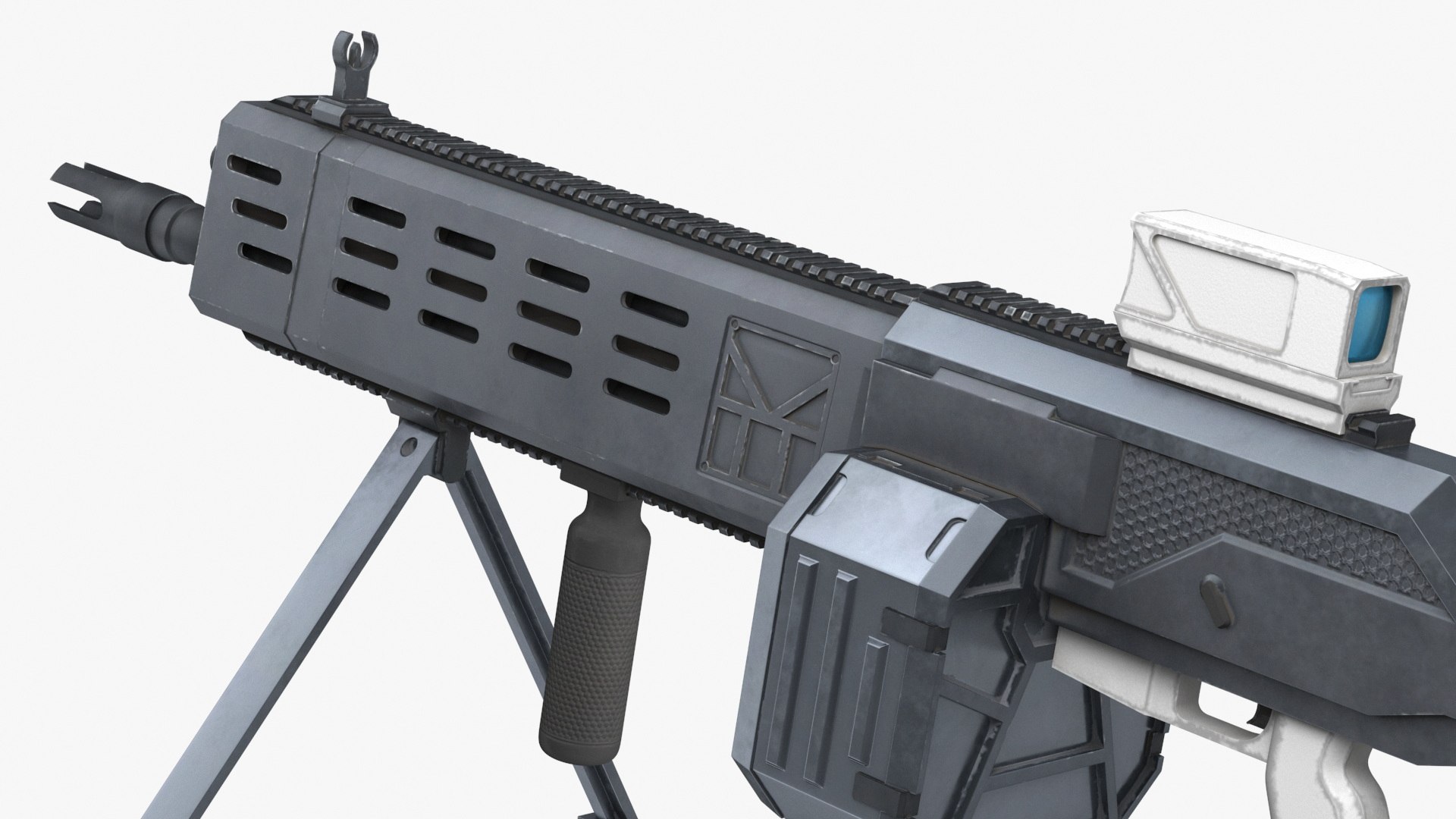 Futuristic Machine Gun 3D - TurboSquid 2233821