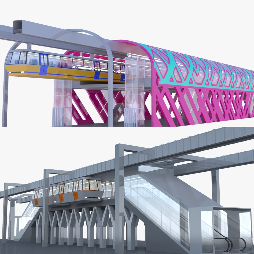 Elevated Train Stations 3D Model - TurboSquid 2210971