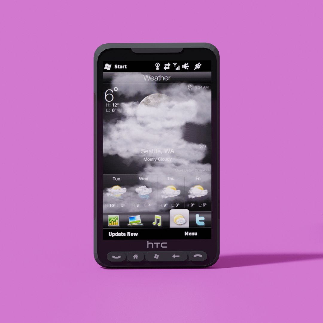 3D Model Htc Hd2 Mobile Phone - TurboSquid 1554469