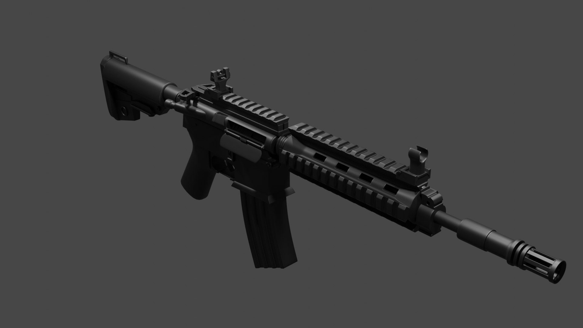 M416 M4 3D Model - TurboSquid 1689002