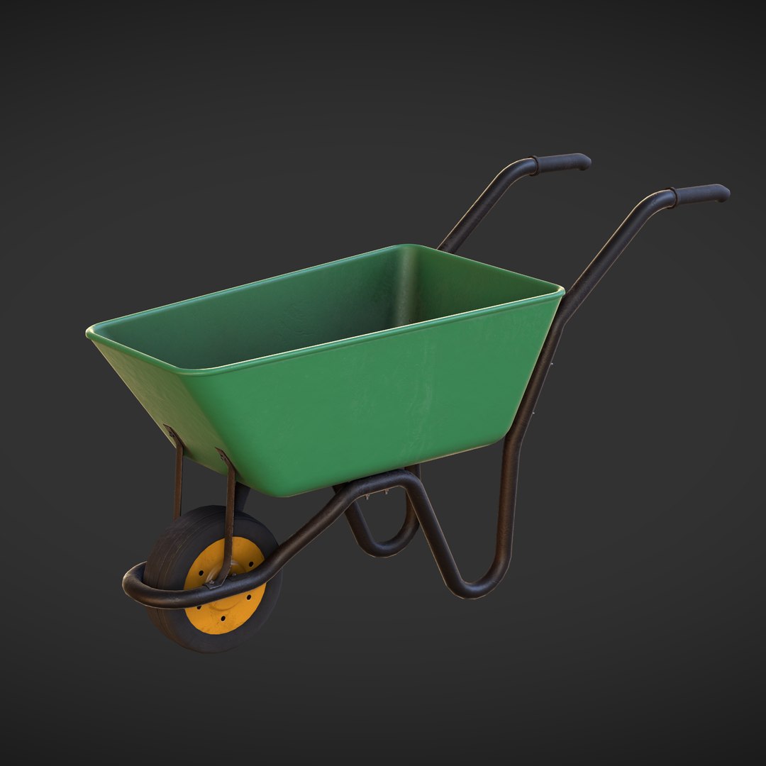 Wheelbarrow 3D Model - TurboSquid 2371300